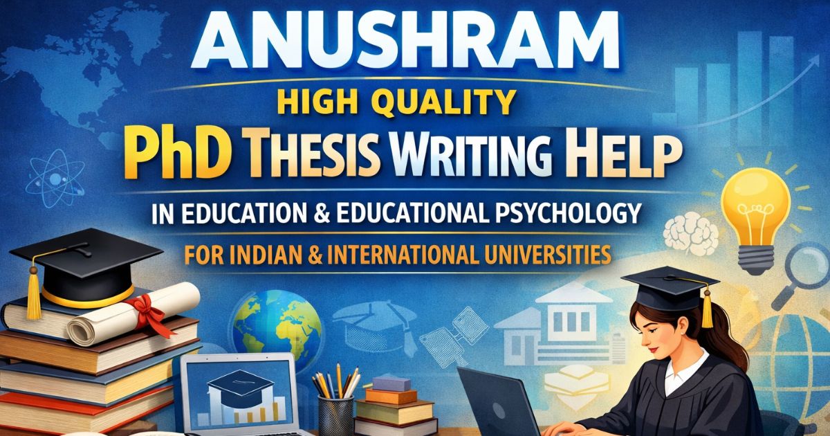 Anushram provides high quality PhD thesis writing help in education and ...