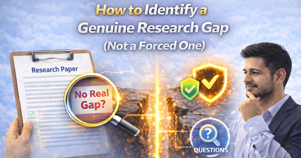 How to Identify a Genuine Research Gap (Not a Forced One)